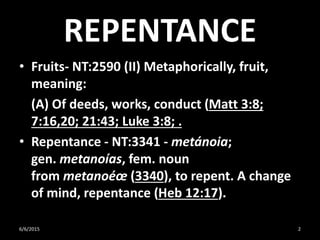 Repentance | PPTX