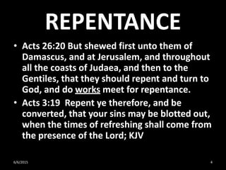 Repentance | PPTX