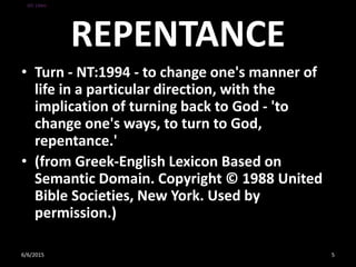 Repentance | PPTX