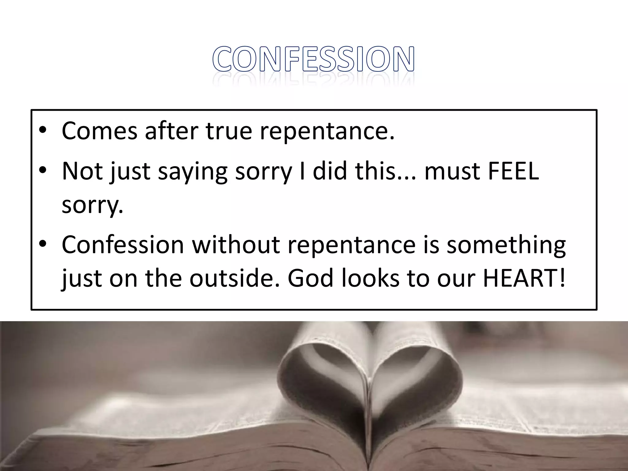 Repentance and Confession | PPTX