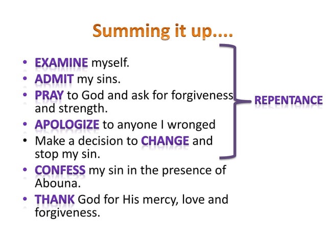 Repentance and Confession | PPTX | Christianity | Religion & Spirituality