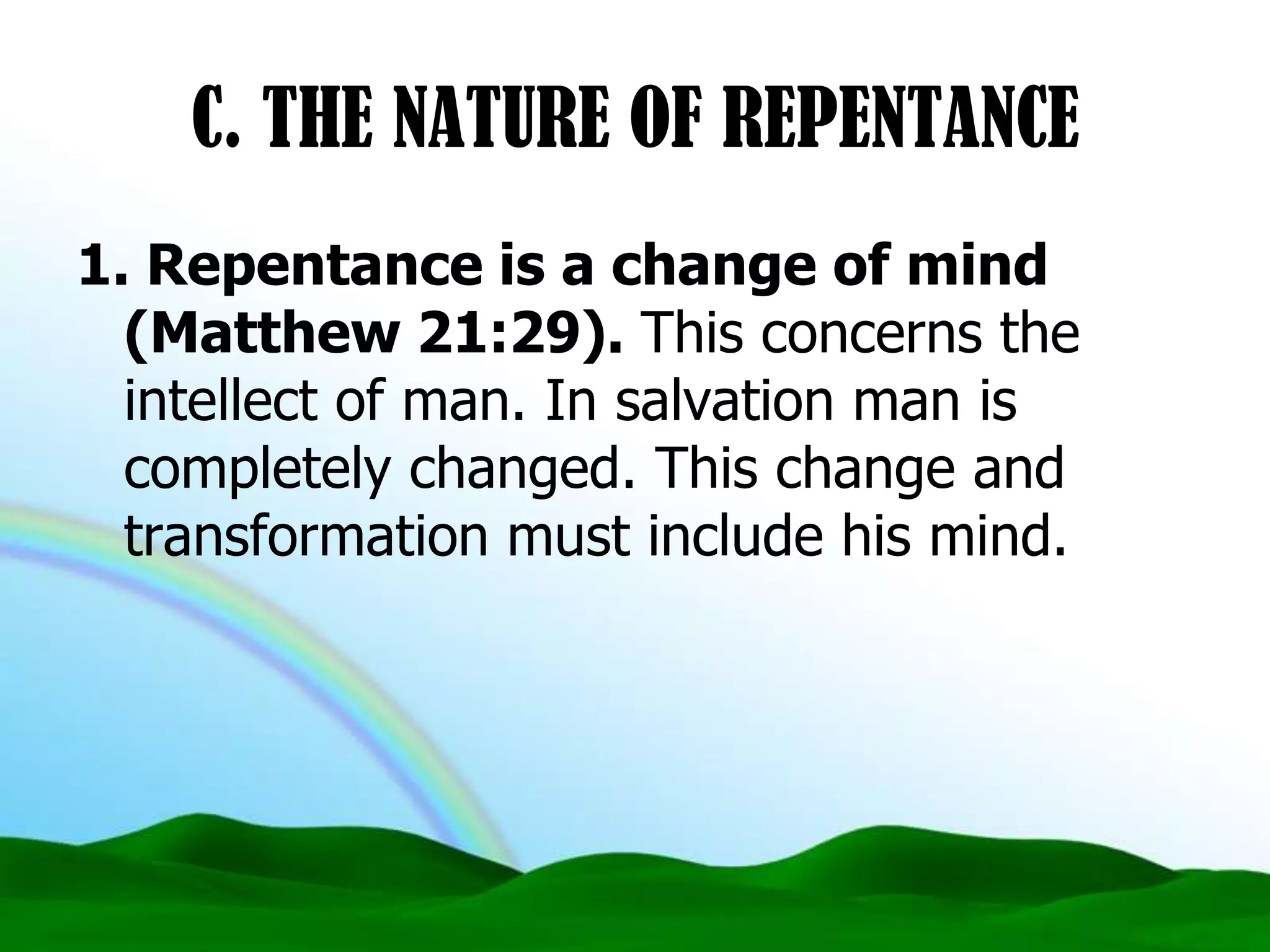 Repentance Lesson Four | PPTX
