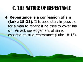 Repentance Lesson Four | PPTX