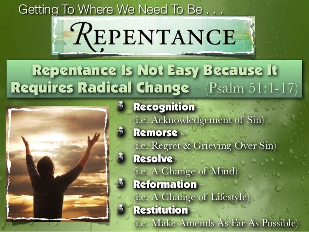 Repentance The Path To God