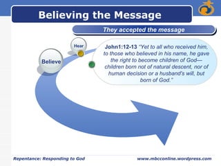 Repentance: Responding To God | PPT
