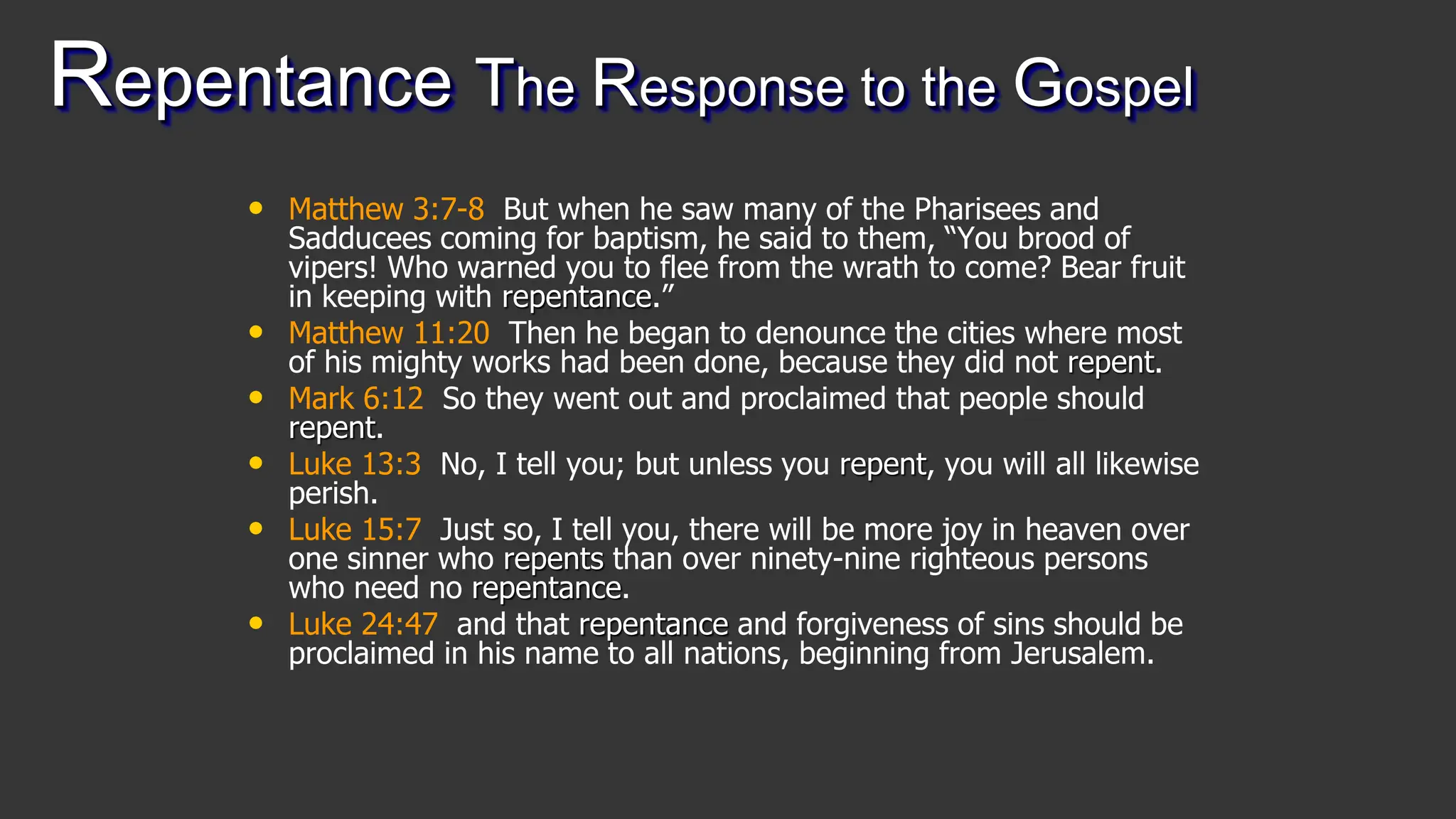 Repentance The Encounter With Jesus Pptx