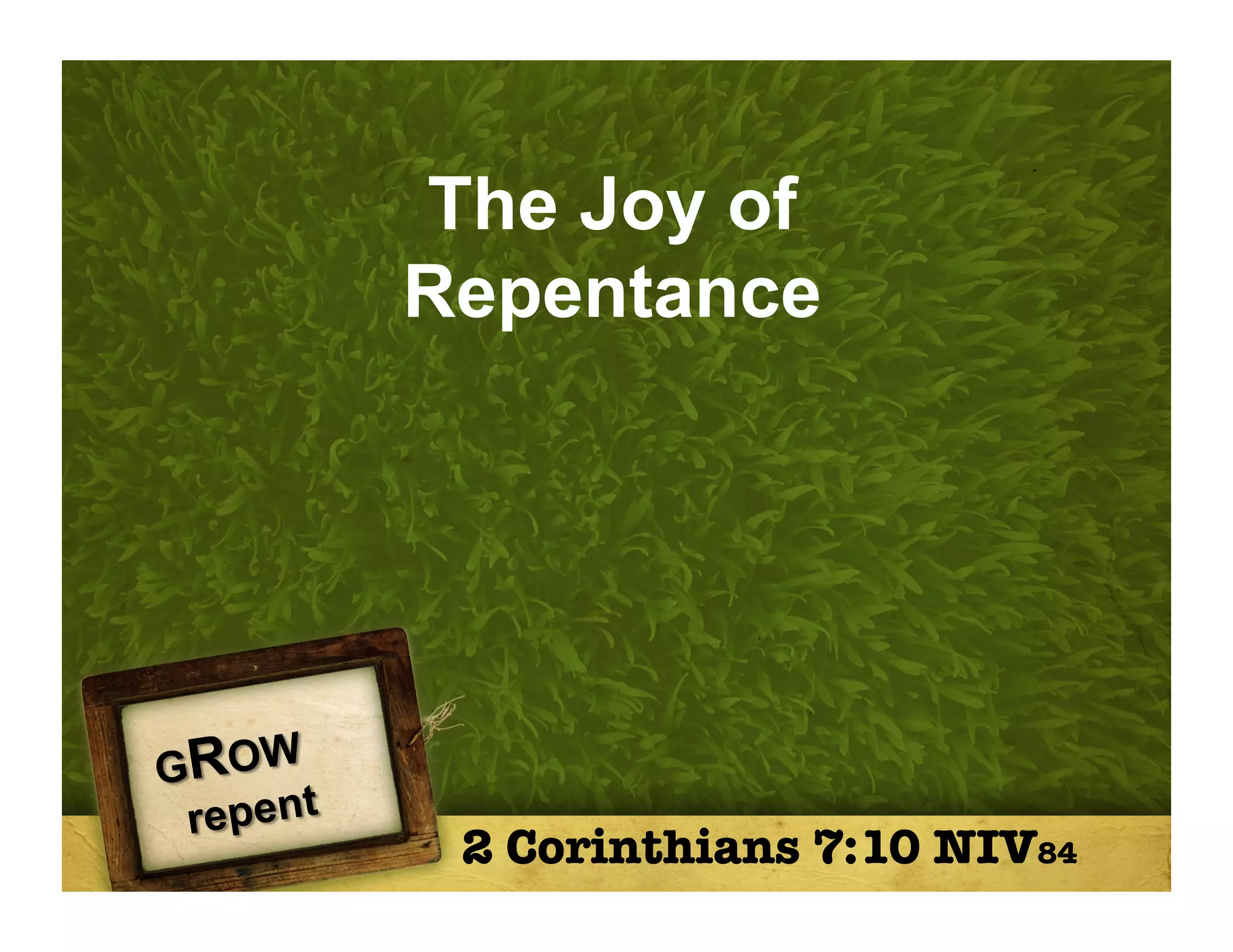 Repent sermon slides | PDF