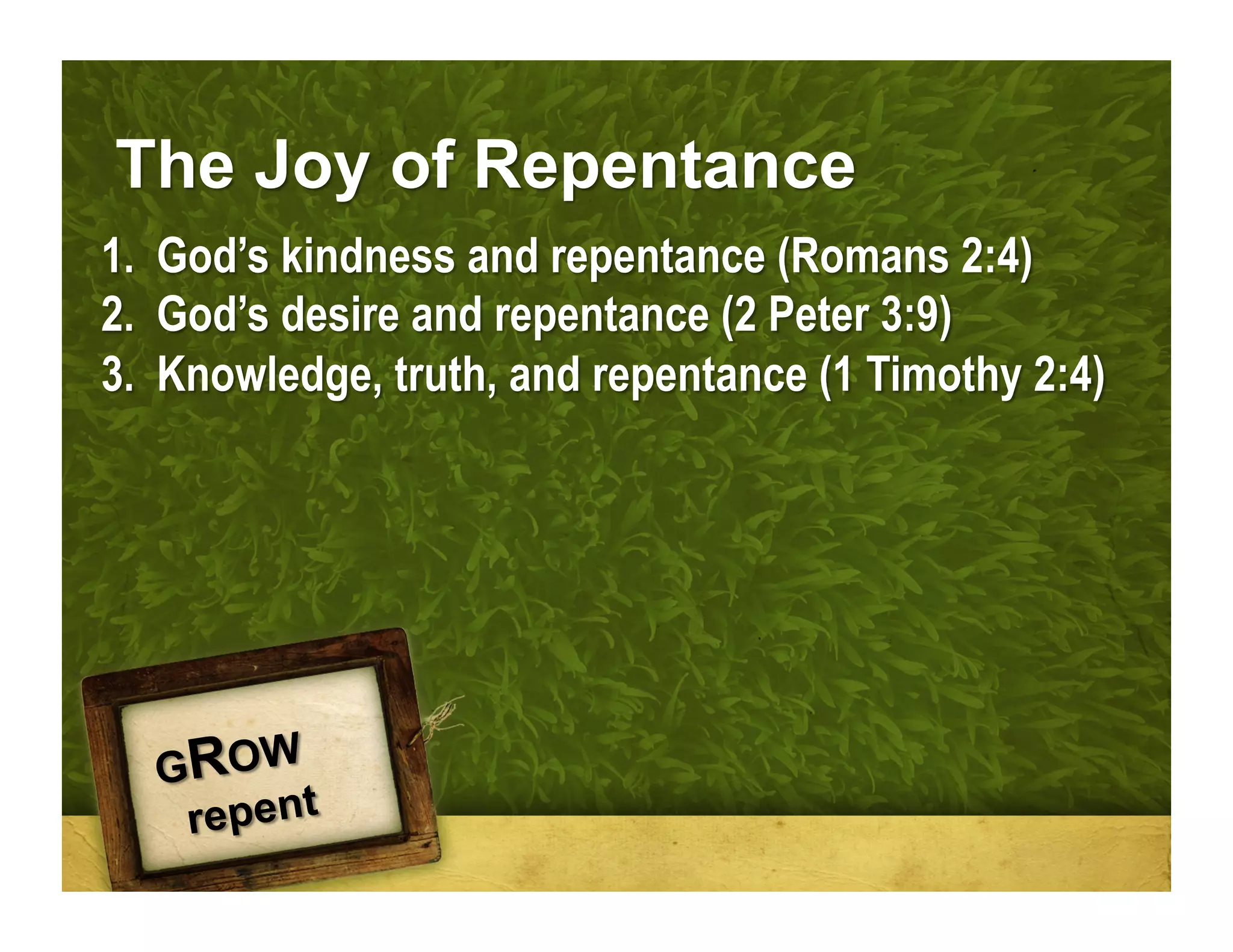 Repent sermon slides | PDF