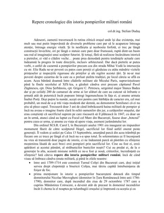 Repere din istoria pompierilor militari | PDF