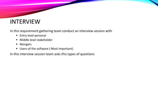 Requirement Engineering Processes & Eliciting Requirement | PPTX