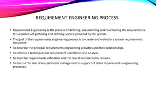 Requirement Engineering Processes & Eliciting Requirement | PPTX