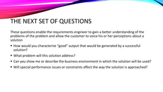 Requirement Engineering Processes & Eliciting Requirement | PPTX