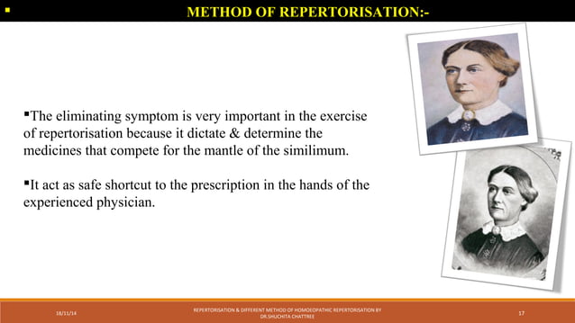 Repertorisation & different method of homoeopathic repertorisation ...