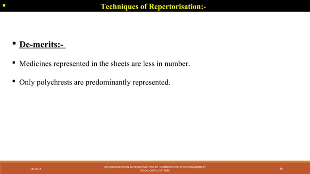 Repertorisation & different method of homoeopathic repertorisation ...