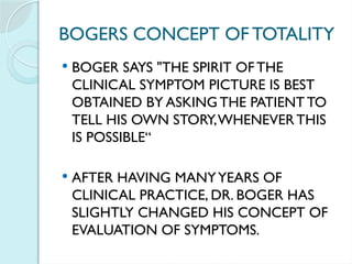 Boger synoptic key by doctor Cyrus Maxwell boger | PPTX