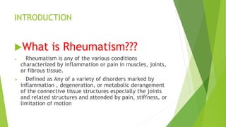 Repertory to the symptoms of rheumatism, sciatica | PPTX