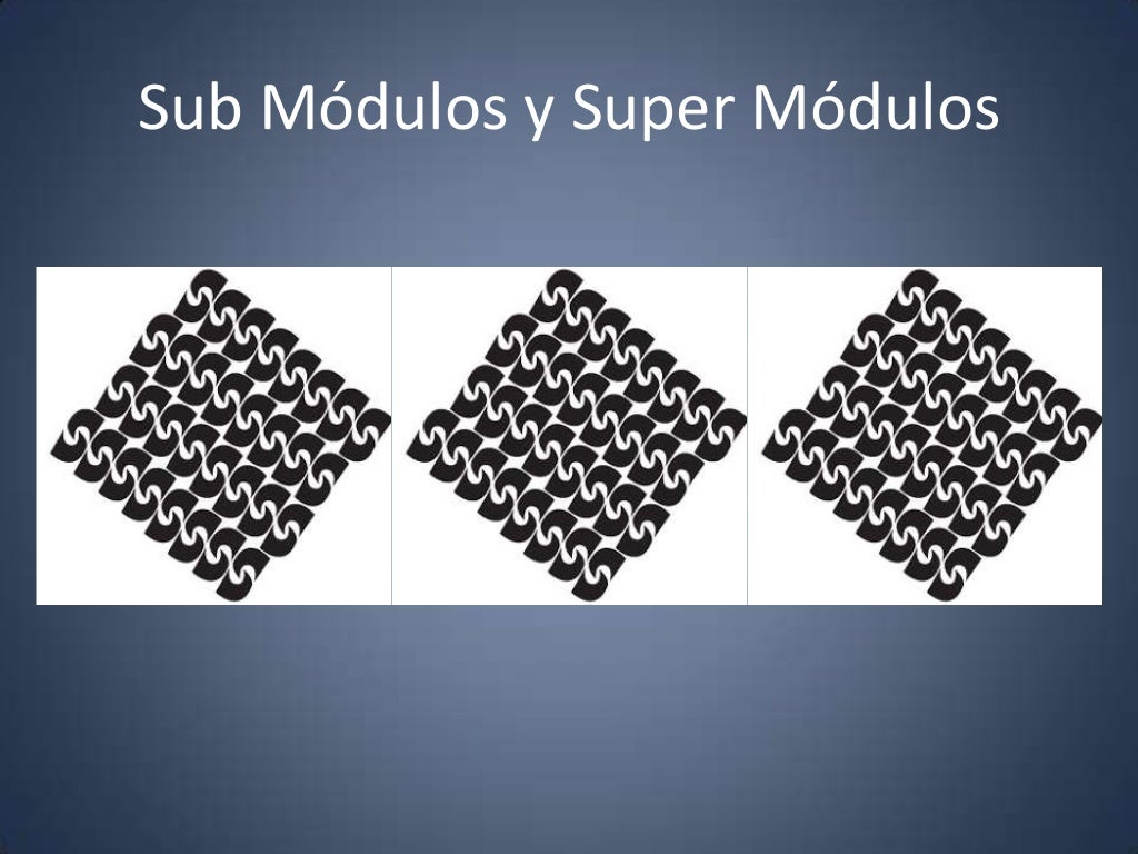 Repetición de elementos y módulos