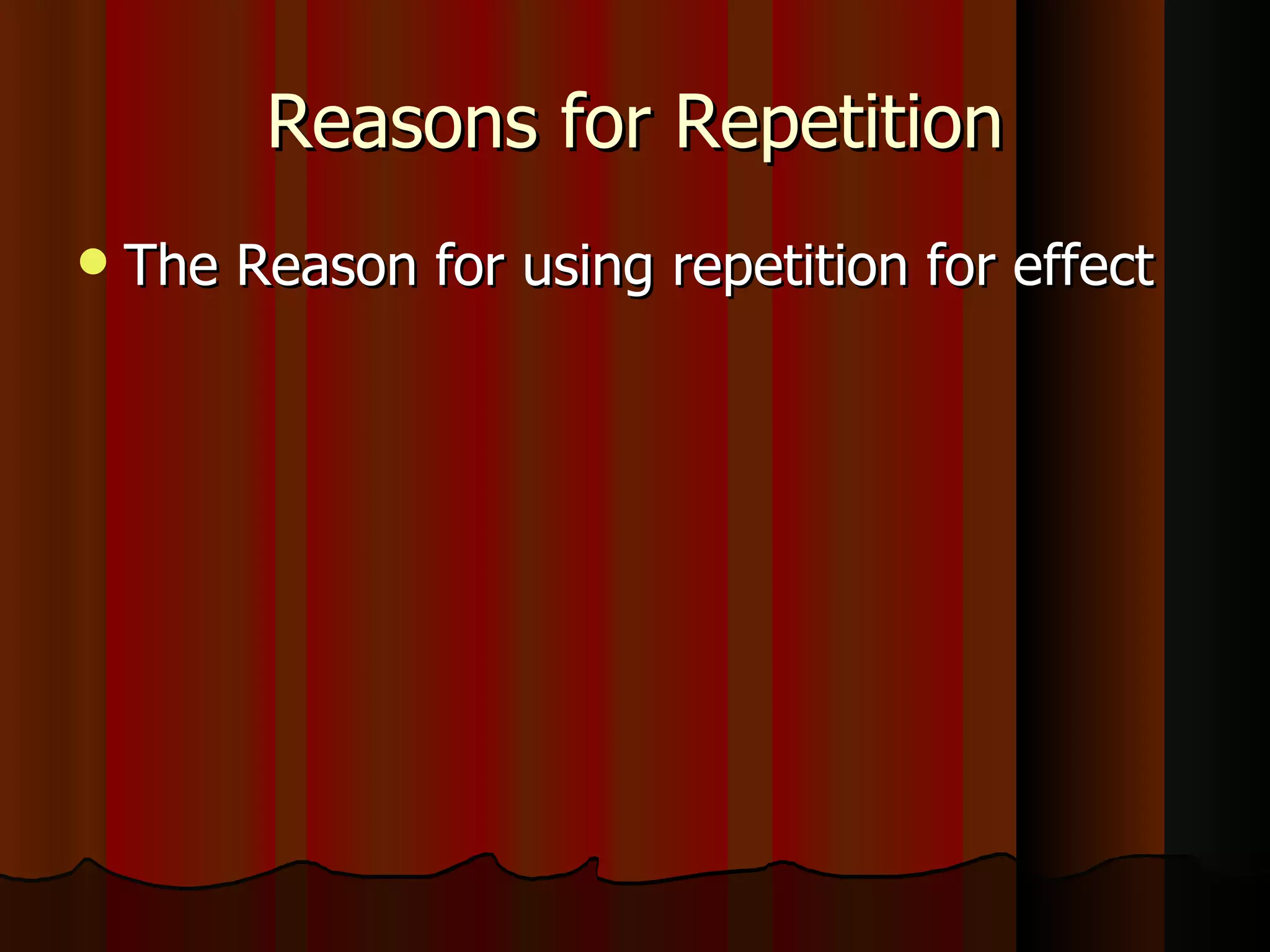 Repetion | PPT