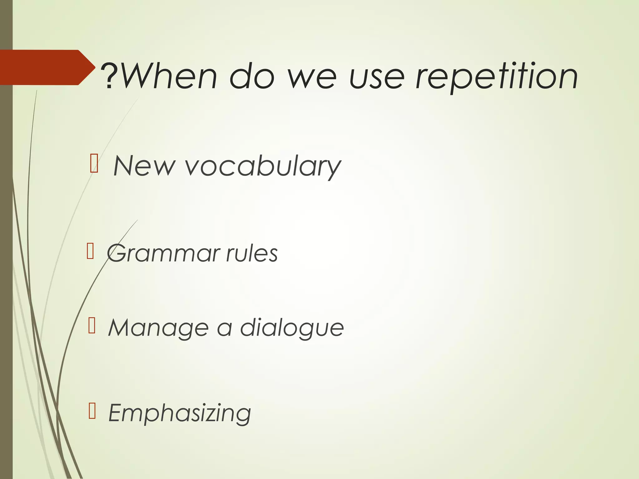 Repetition Presentation | PPT