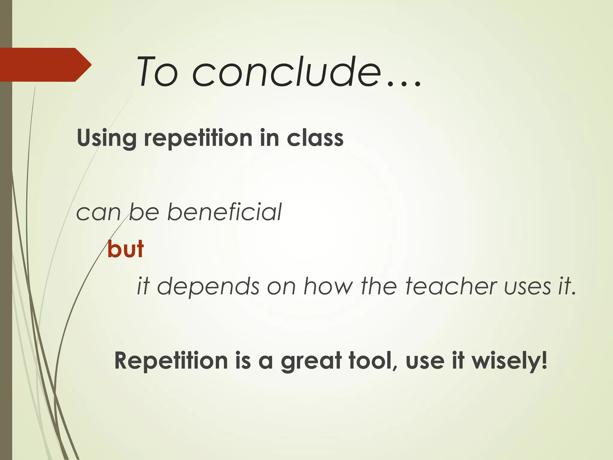 Repetition Presentation | PPT
