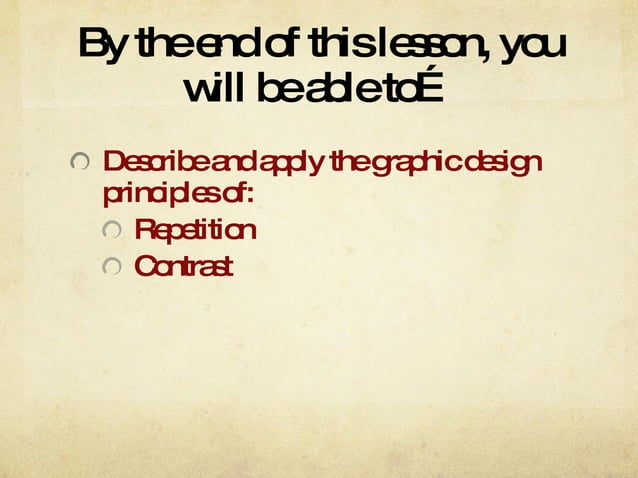 Repetition And Contrast | PPT