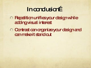 Repetition And Contrast | PPT