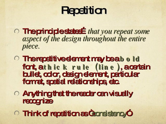Repetition And Contrast | PPT