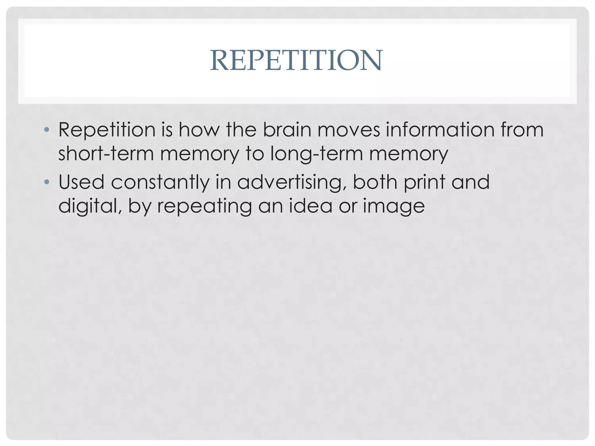 Repetition and Unity | PPTX