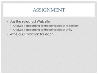 Repetition and Unity | PPTX