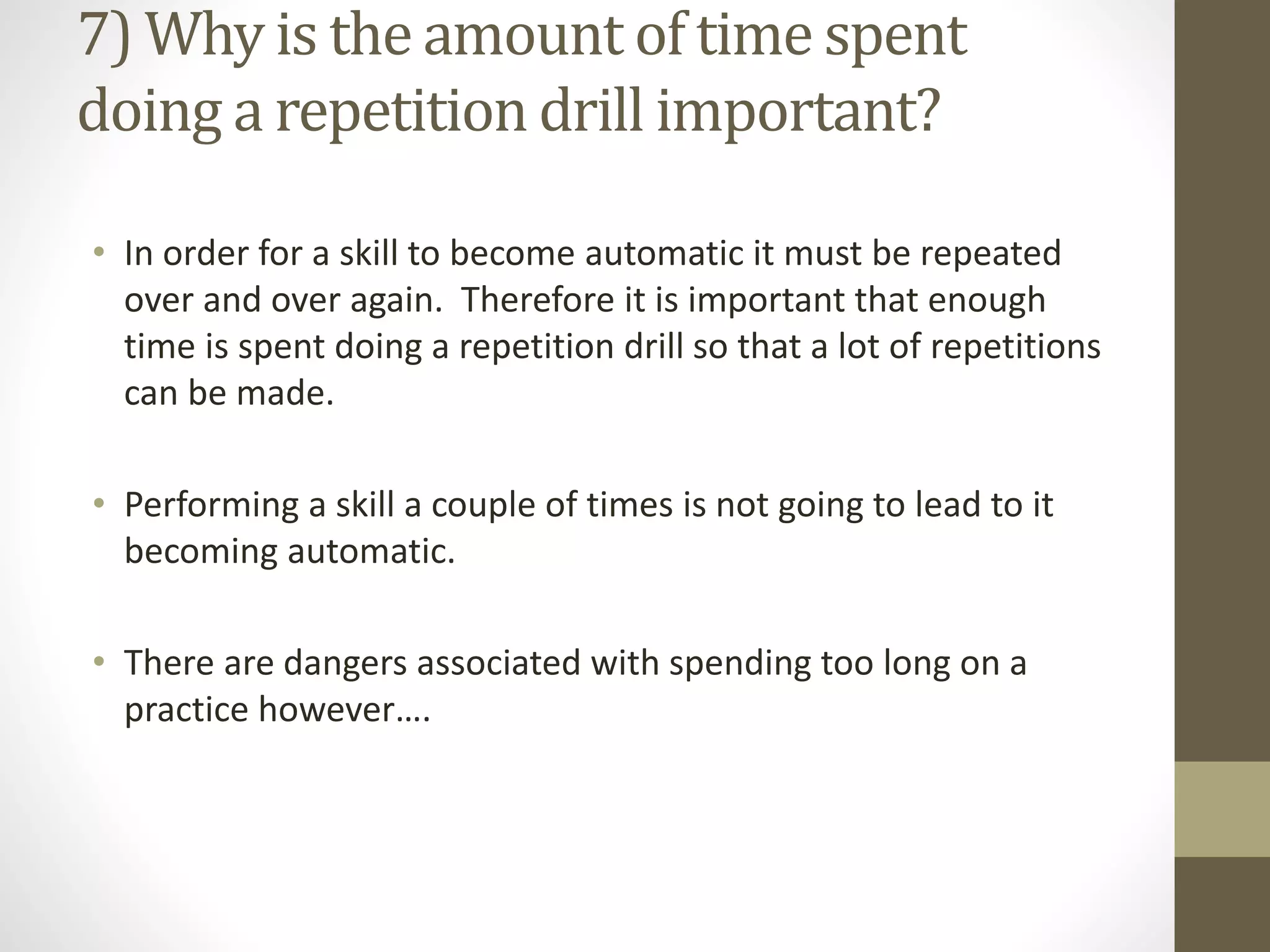 Repetition drills answers | PPTX
