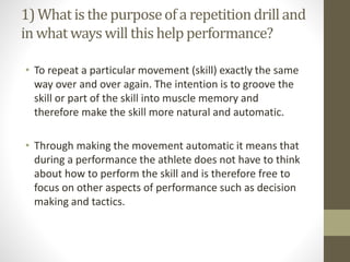 Repetition drills answers | PPTX