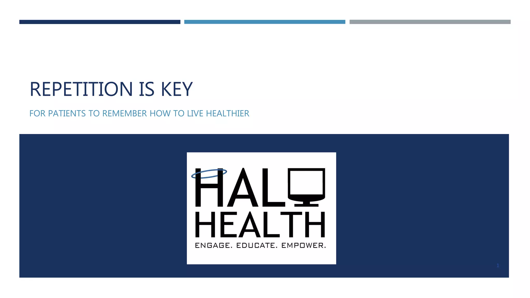 Repetition is Key to Remembering Patient Education Content | PPTX