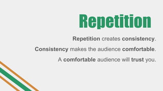 Repetition And Consistency