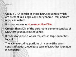 Types of DNA- Repetitive and Satellite DNA | PPTX | Biological Sciences ...
