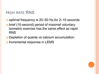 Repetitive Nerve Stimulation | PPTX