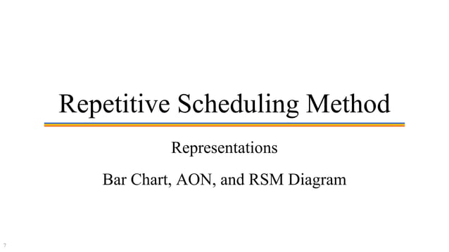 Repetitive Scheduling Method RSM | PDF