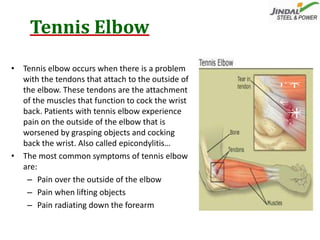 Repetitive stress injuries, prevention & management | PPTX