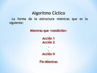 Algoritmo Repetitivo | PPT
