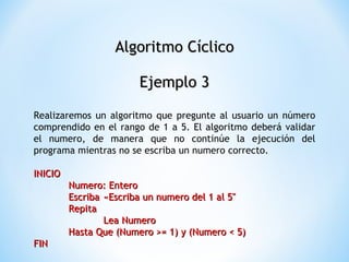 Algoritmo Repetitivo | PPT