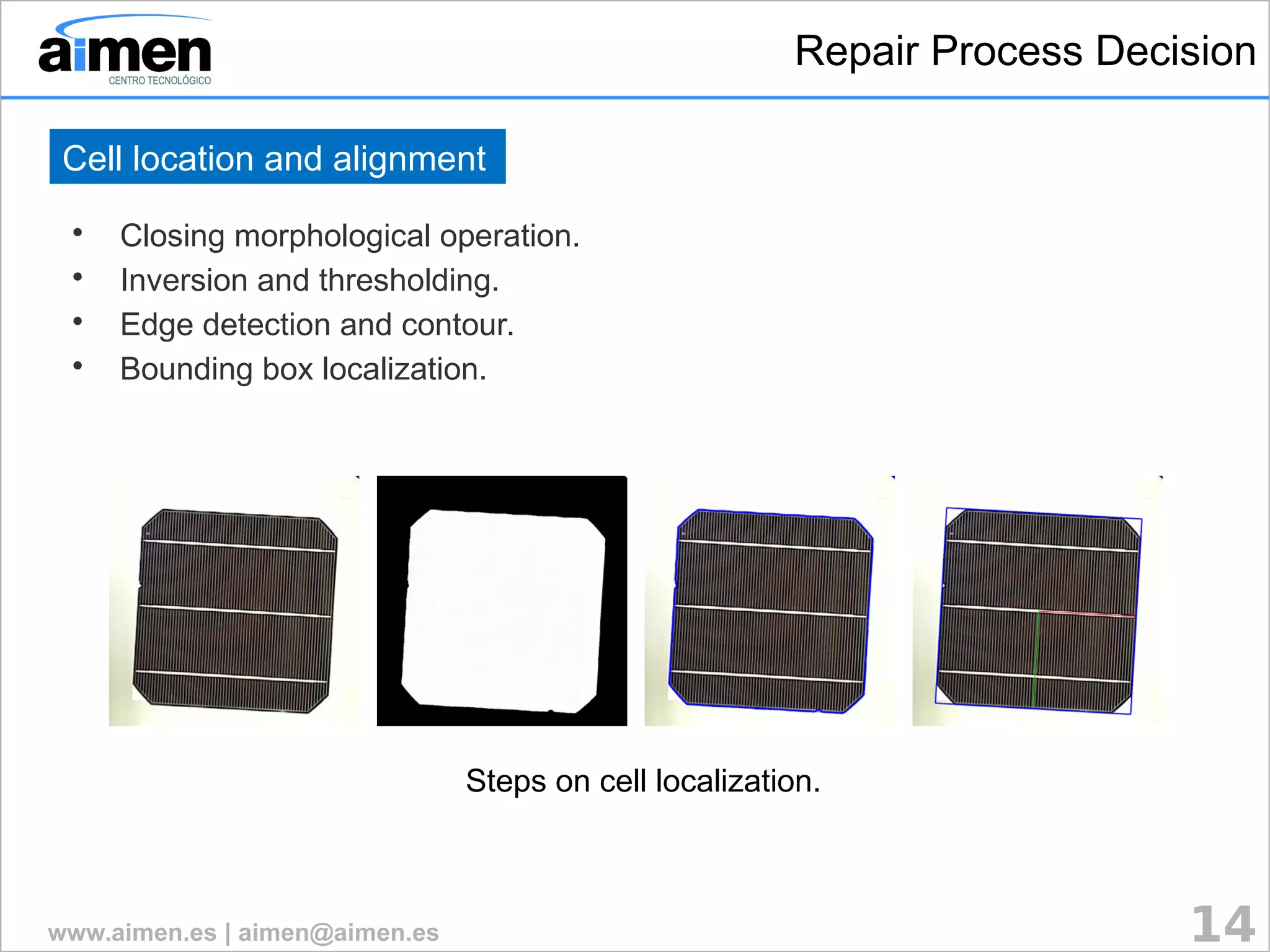 Automated in-line defect classification and localization in solar cells ...