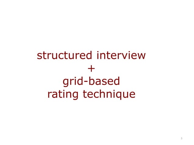 Repertory Grid: a missing UX technique? | PPTX | Computing | Technology ...