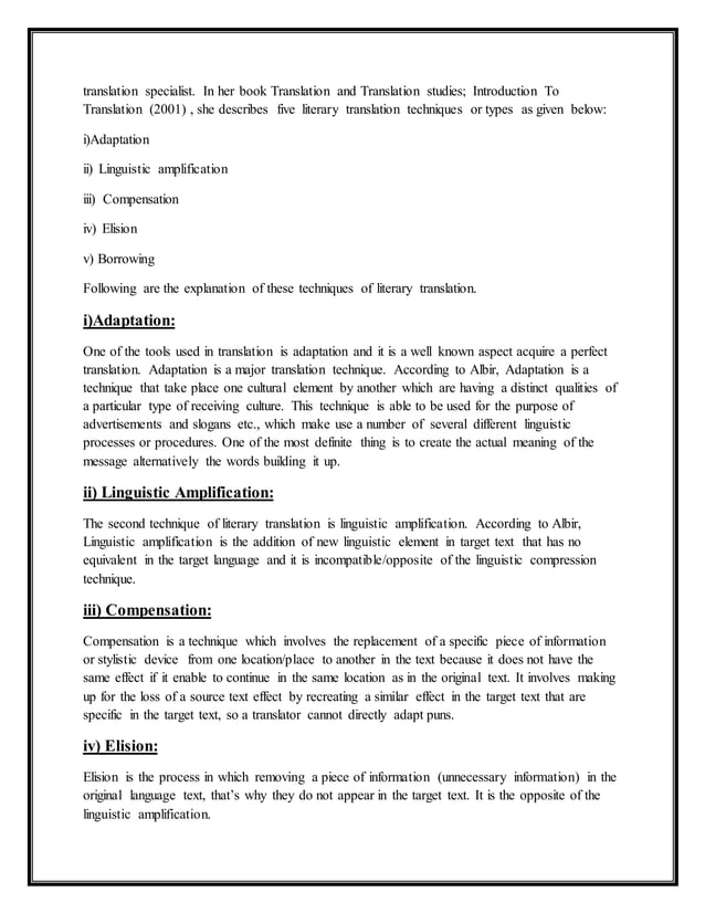 Forms of translation | PDF