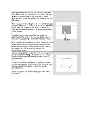 Replace broken tiles | PDF