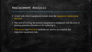 Replacement analysis | PPTX
