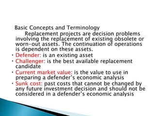 Replacement Analysis in Entrepreneurship | PPT
