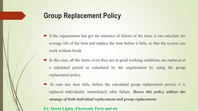 Replacement model | PDF | Business | Business and Finance