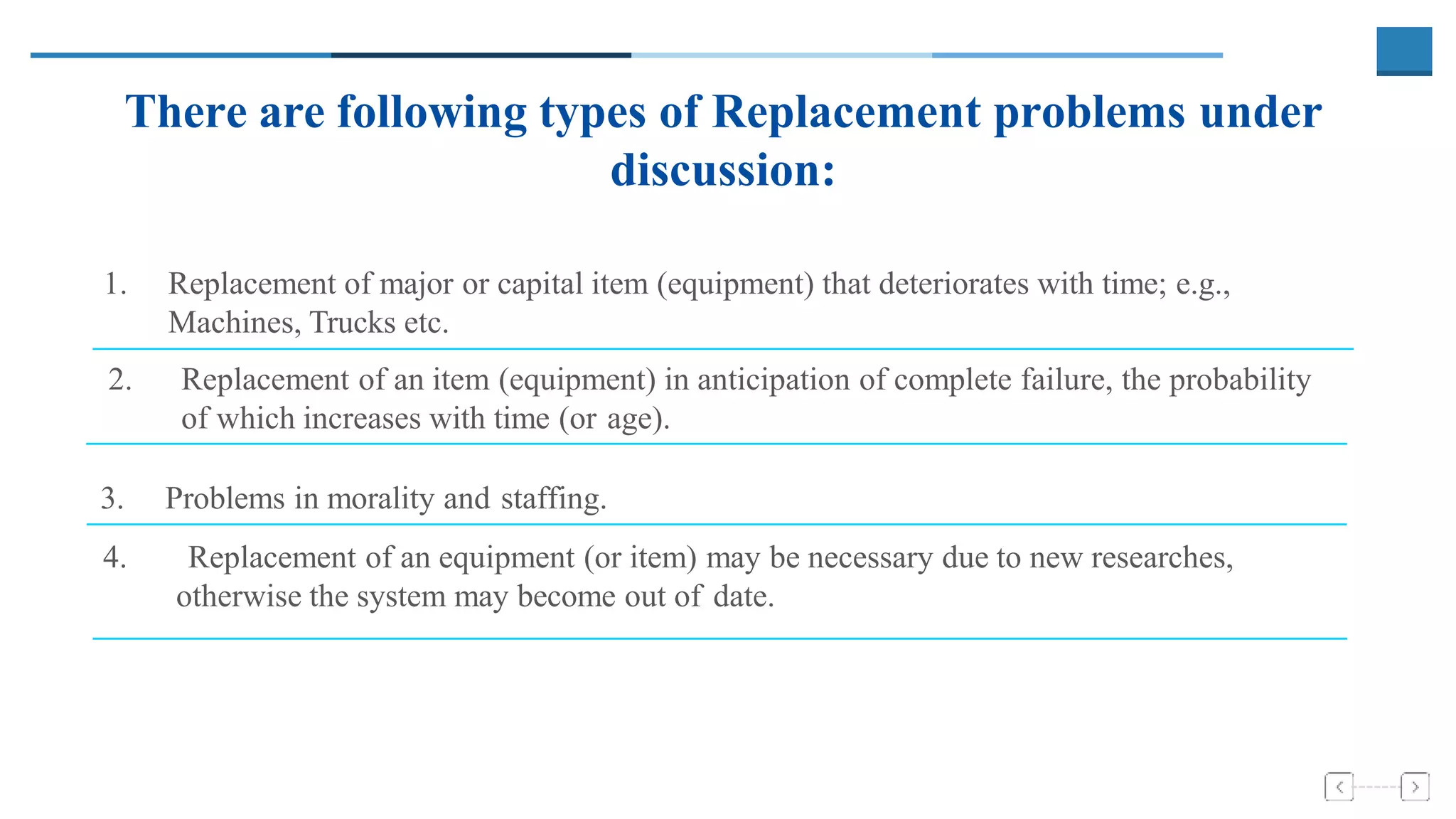 replacement model problems.pptx
