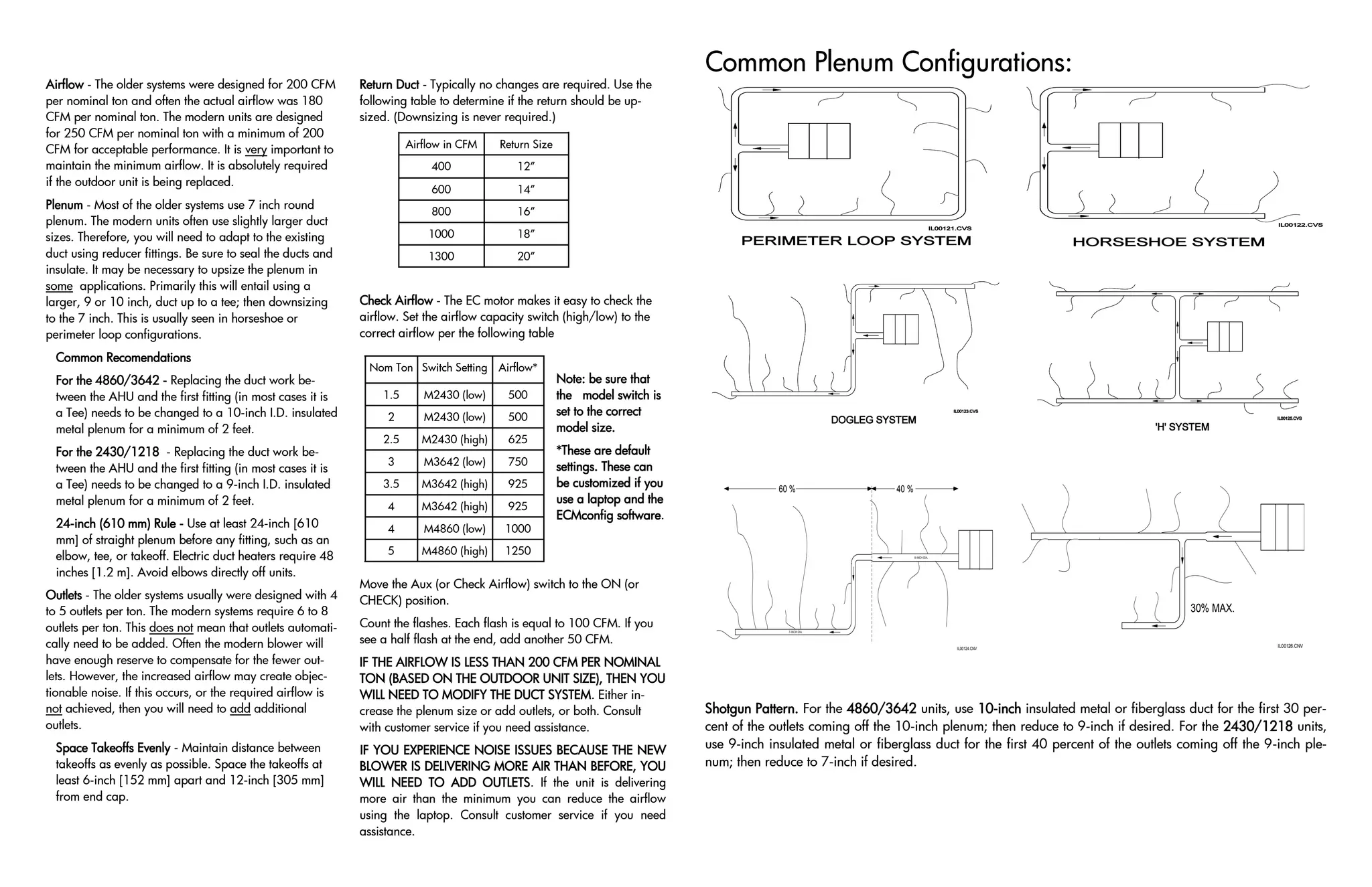 Unico Small Duct Air Handler Replacement Guide Carried by Unique Indoor ...