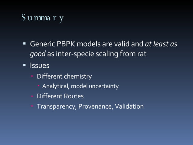 PBPK simulation as an alternative to animal testing | PPT