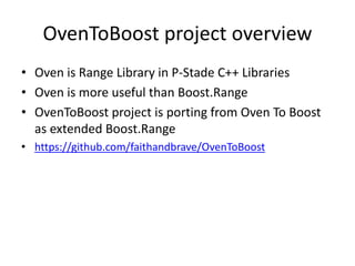 Replace OutputIterator and Extend Range | PPT
